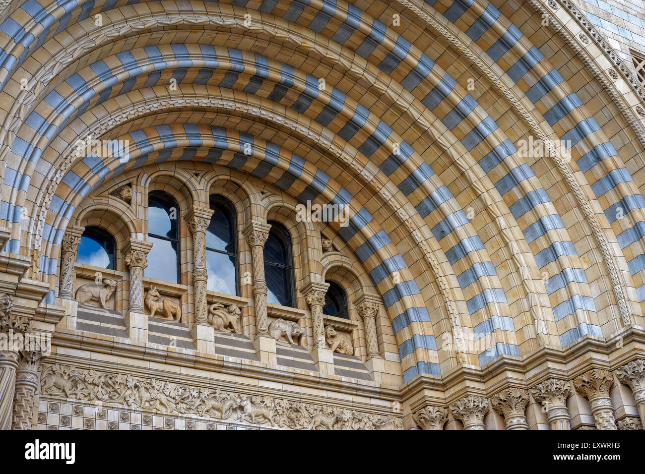 Exterior view of the Natural History Museum in London Stock Photo - Alamy
