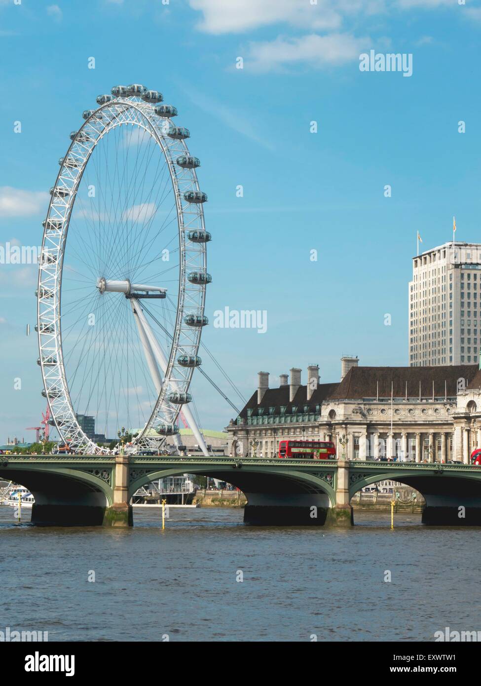 London Eye at River Thames, London, England, UK Stock Photo - Alamy