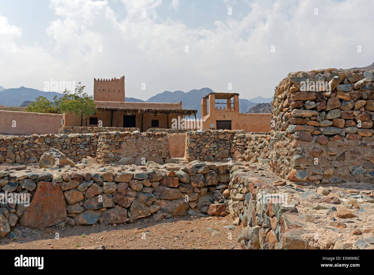 Al Hayl Castle, Fujairah, United Arab Emirates Stock Photo - Alamy