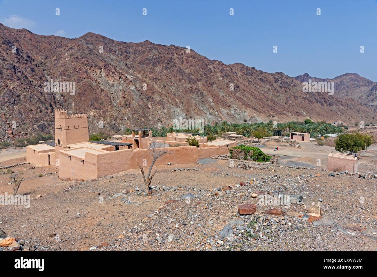Al Hayl Castle, Fujairah, United Arab Emirates Stock Photo - Alamy