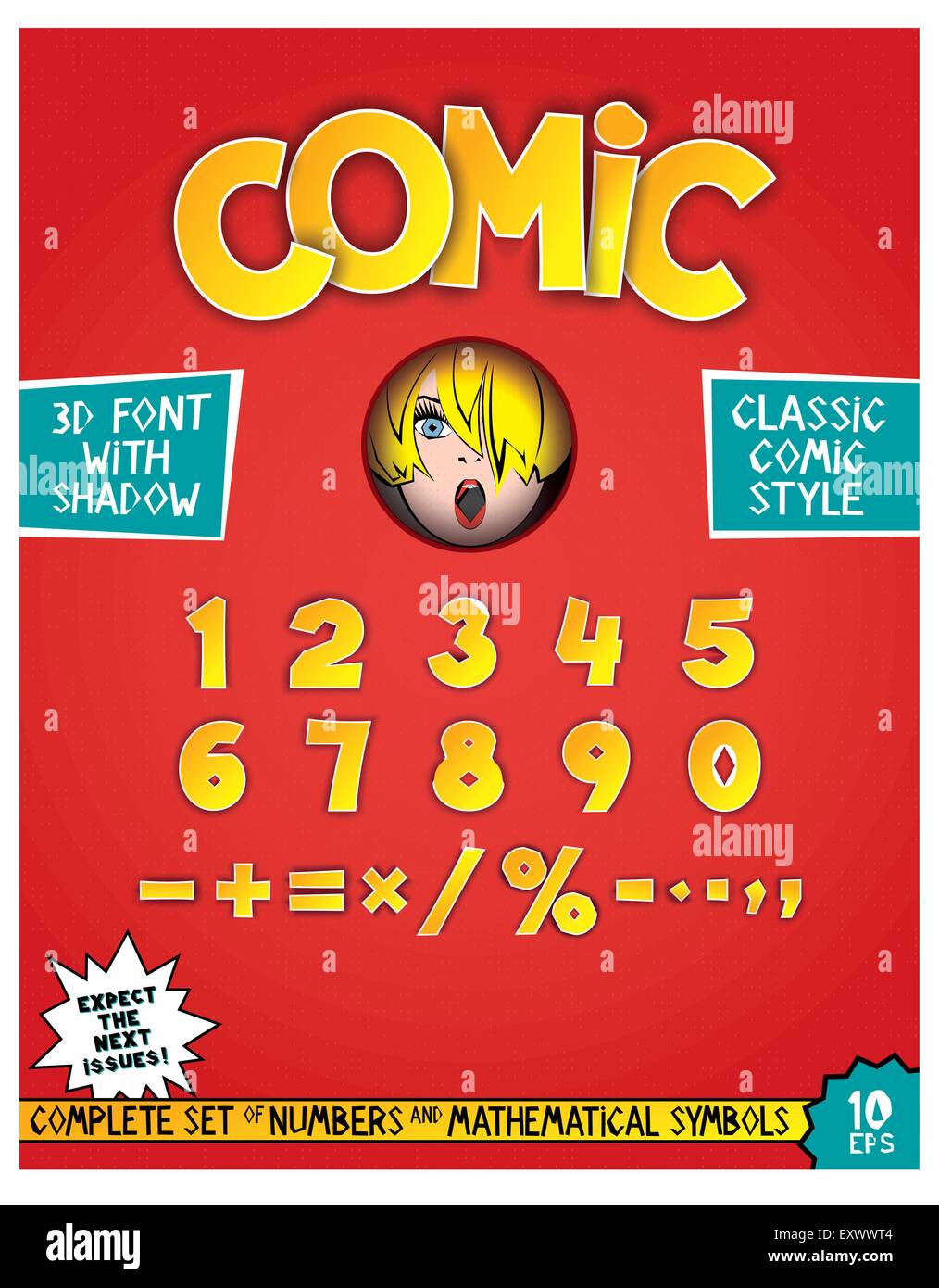 Numeric caption Stock Vector Images - Alamy