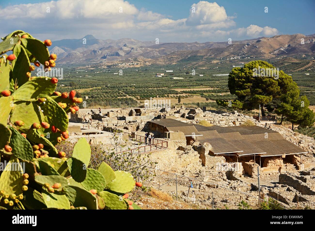Ruin city of Faistos, Crete, Greece Stock Photo - Alamy