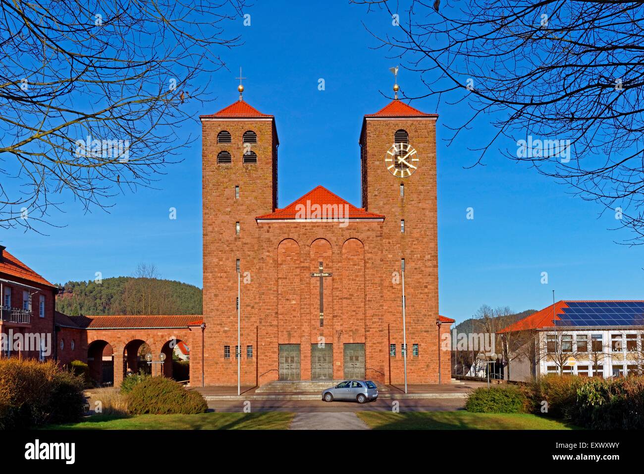 Christkoenig church, Hauenstein, Rhineland-Palatinate, Germany, Europe ...
