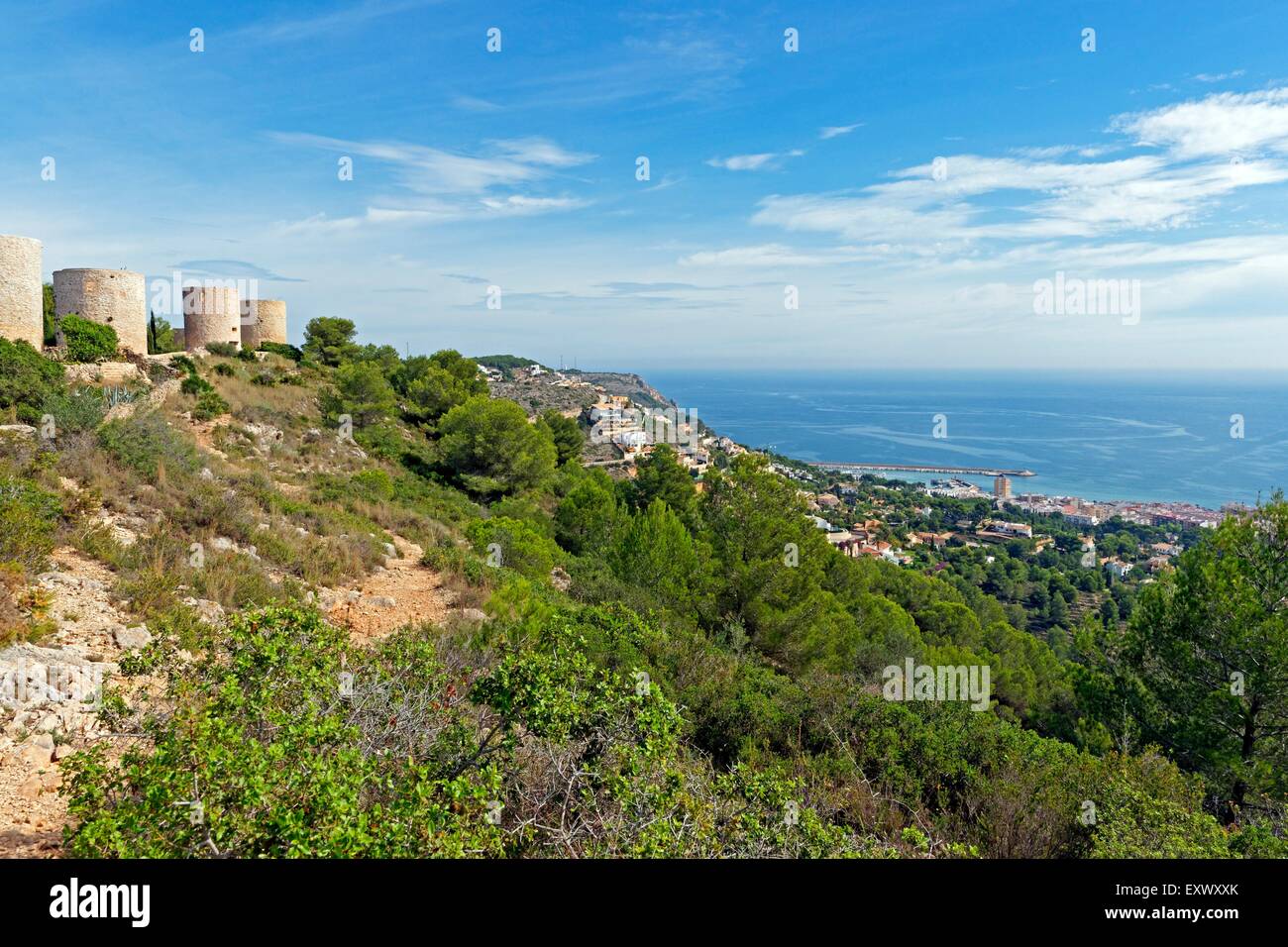 Ruin of a windmill, Parc Natural el Montgo, Valencia, Spain, Europe ...
