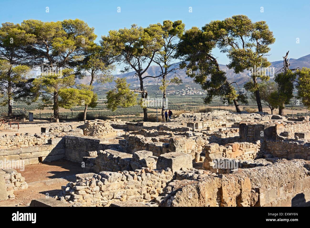 Ruin city of Faistos, Crete, Greece Stock Photo - Alamy