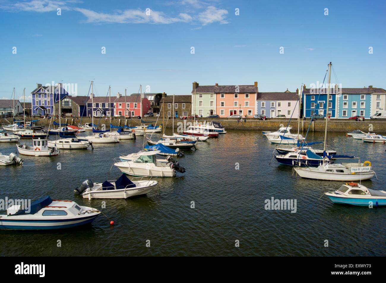 Aberaeron harbour ceredigion wales uk hi-res stock photography and ...
