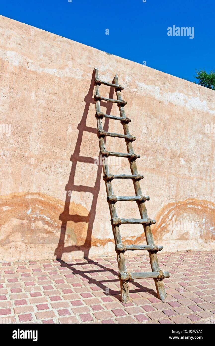 Ladder at Al Ain Palace Museum, Al Ain, Abu Dhabi, United Arab Emirates ...