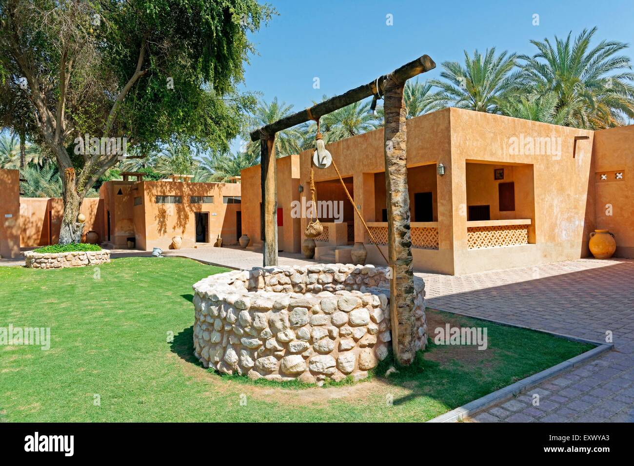 Water well at Al Ain Palace Museum, Al Ain, Abu Dhabi, United Arab ...