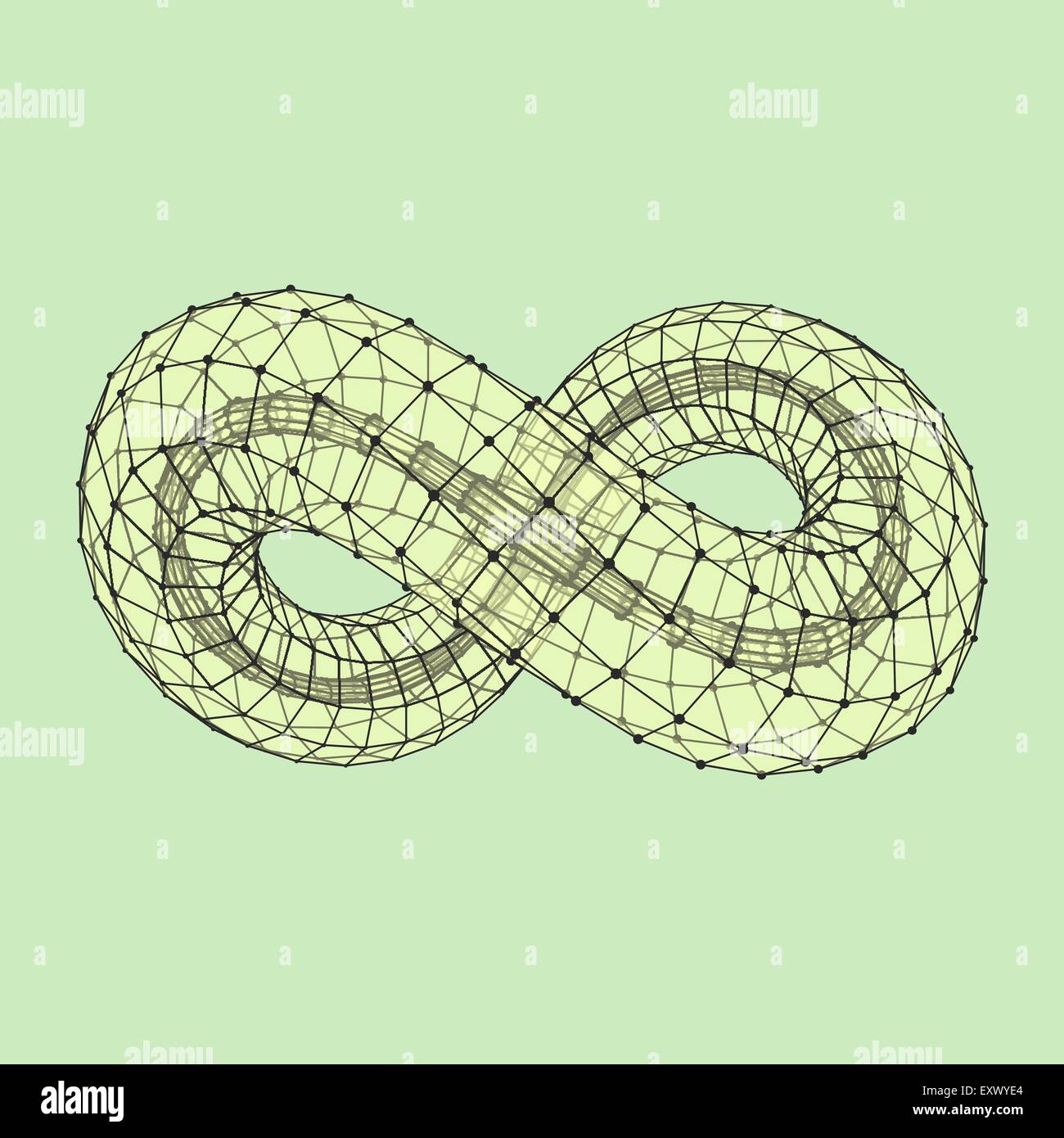 Infinity symbol. Can be used as design element, emblem, icon. 3d vector ...