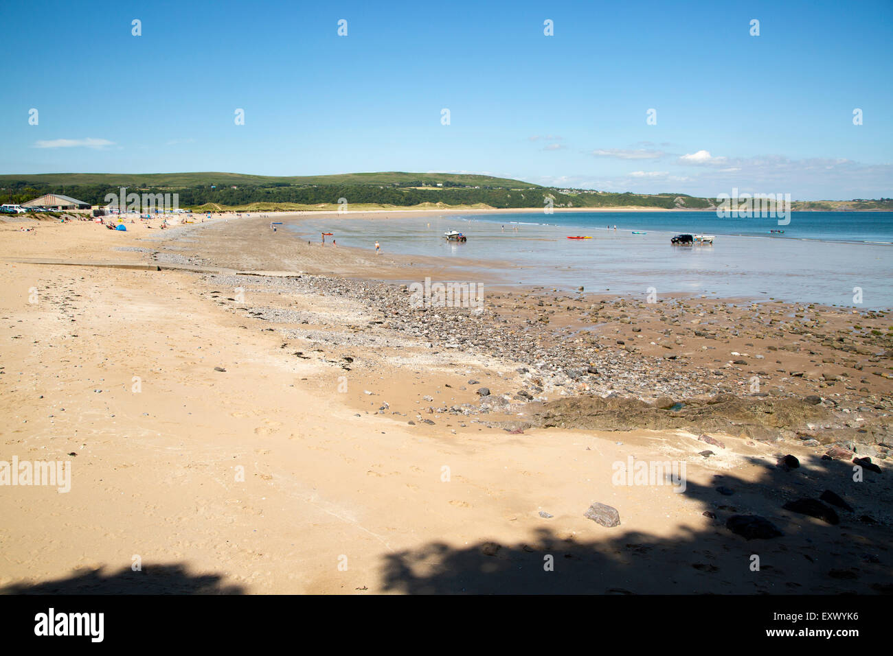 Oxwich beach, Gower peninsula, near Swansea, South Wales, UK Stock ...