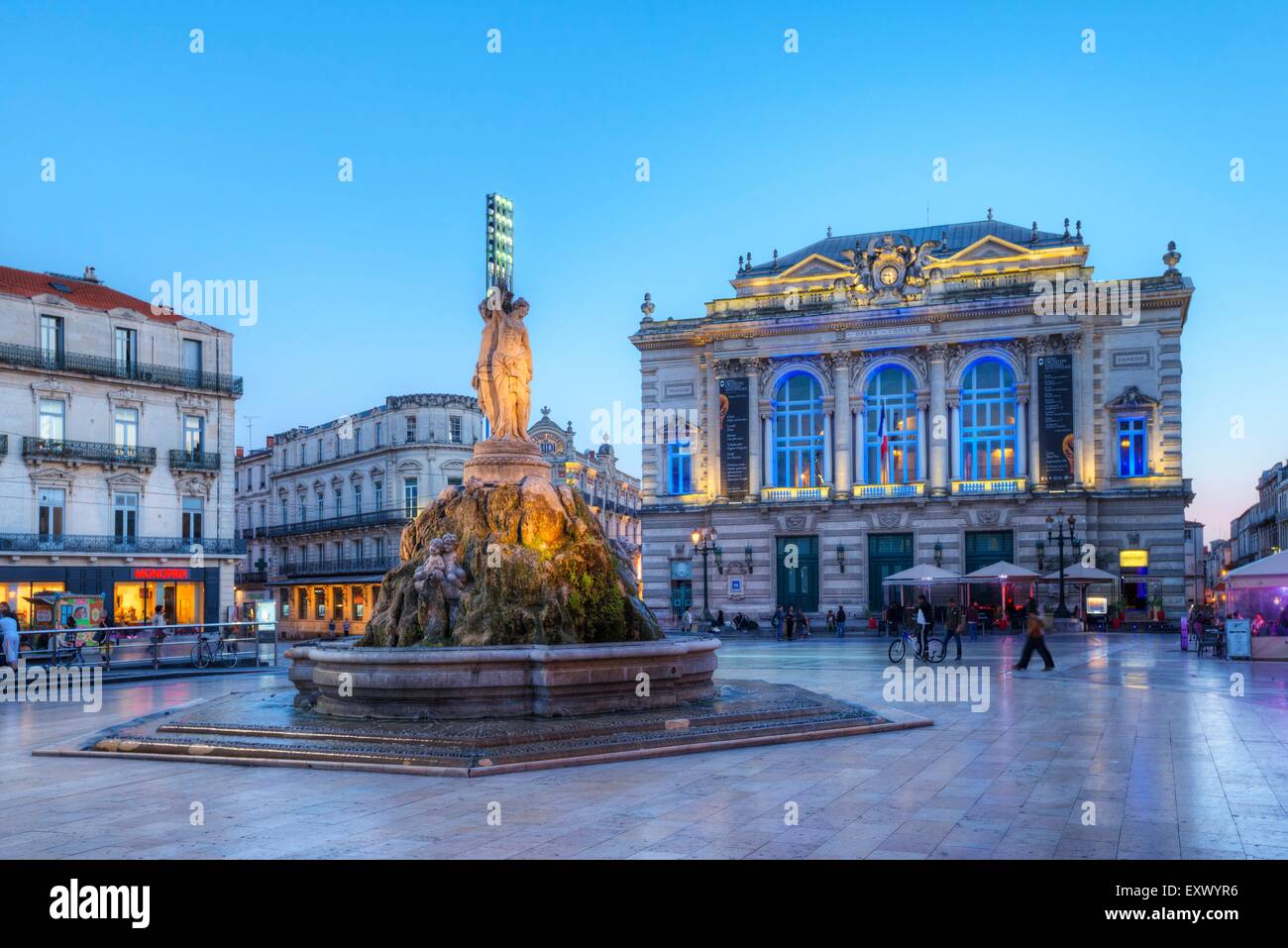 Comedie place montpellier herault france hi-res stock photography and ...