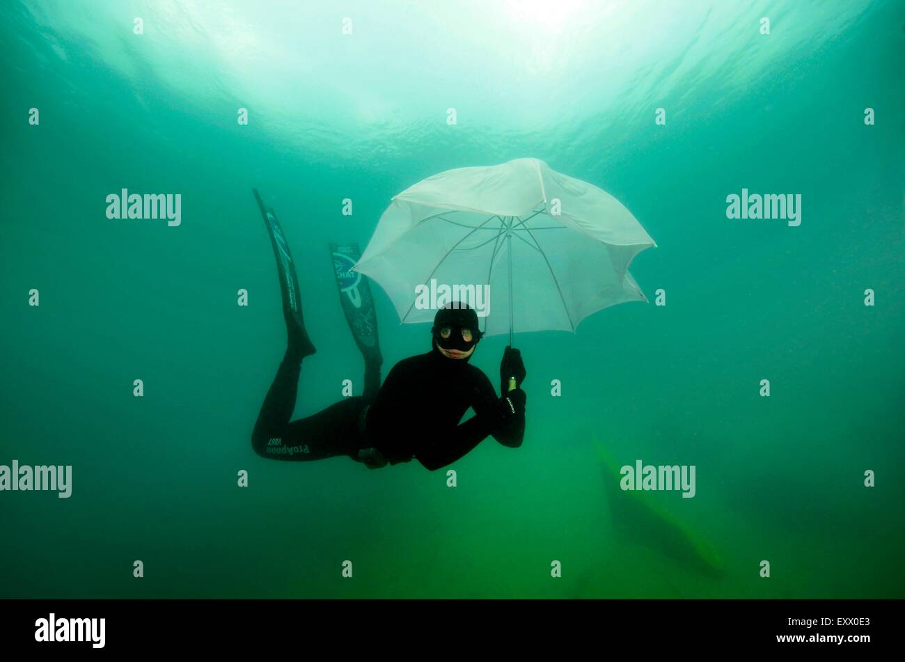Female diver, Hemmor, Lower Saxony, Germany, Europe Stock Photo - Alamy