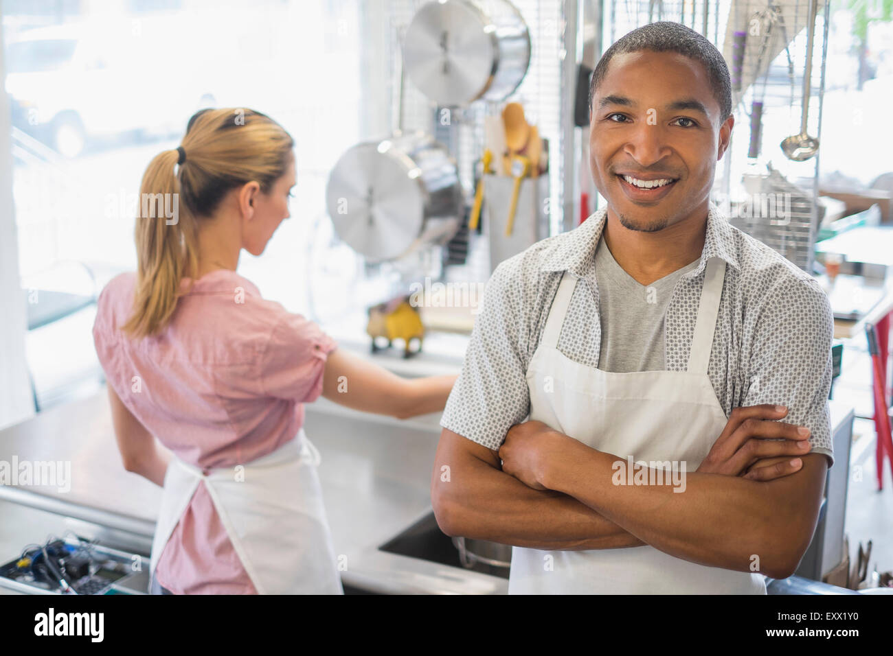 Portrait of bakery owner Stock Photo - Alamy