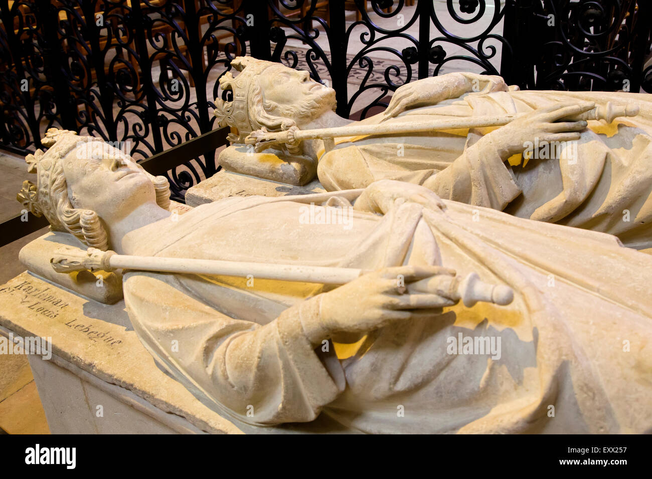 Tomb Of Louis II And Carloman, Basilica Of Saint Denis, Saint Denis ...