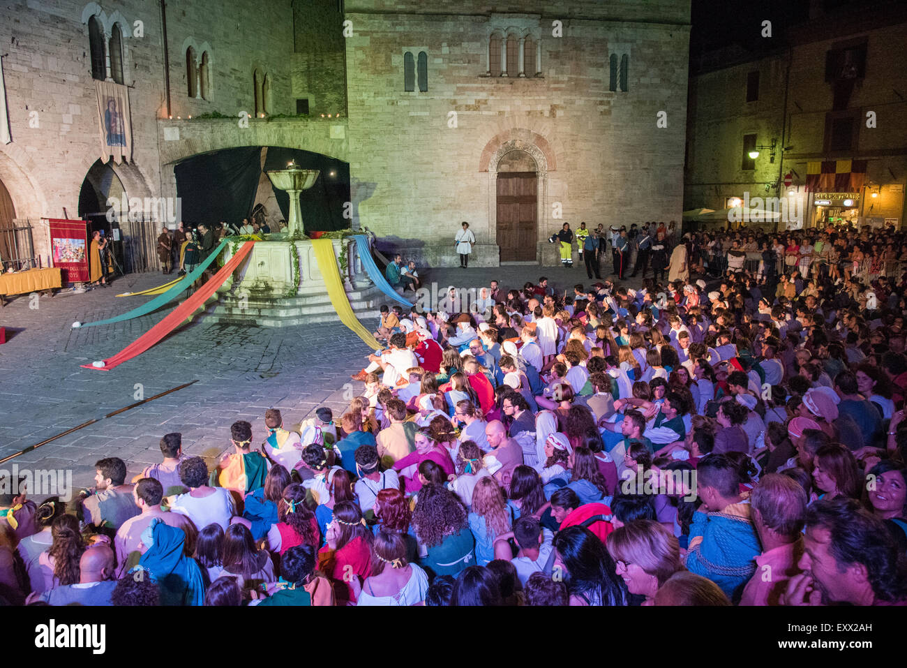 Annual medieval festival of the Mercato delle Gaite, Bevagna, Umbria ...