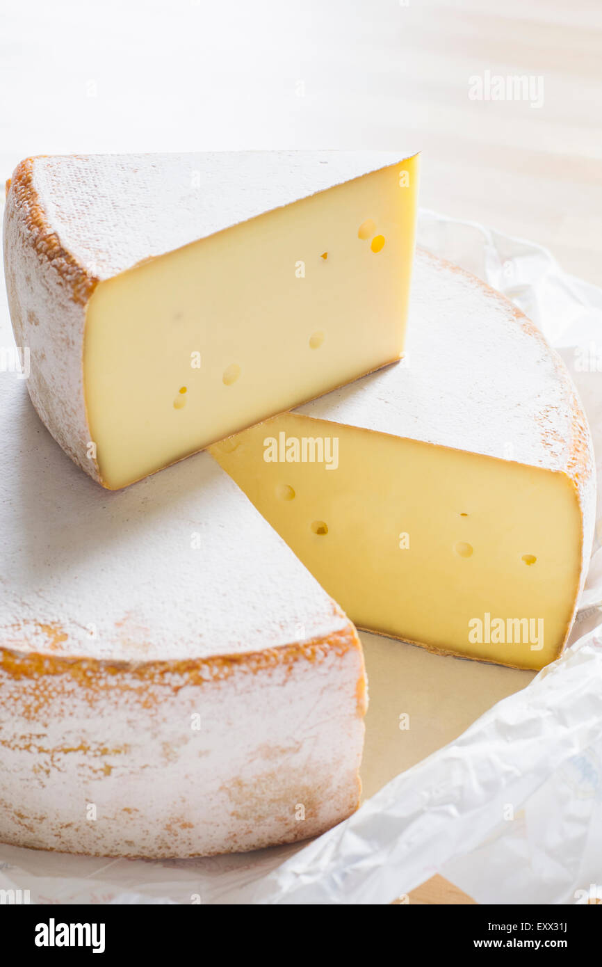 Close up of cheese circle Stock Photo - Alamy