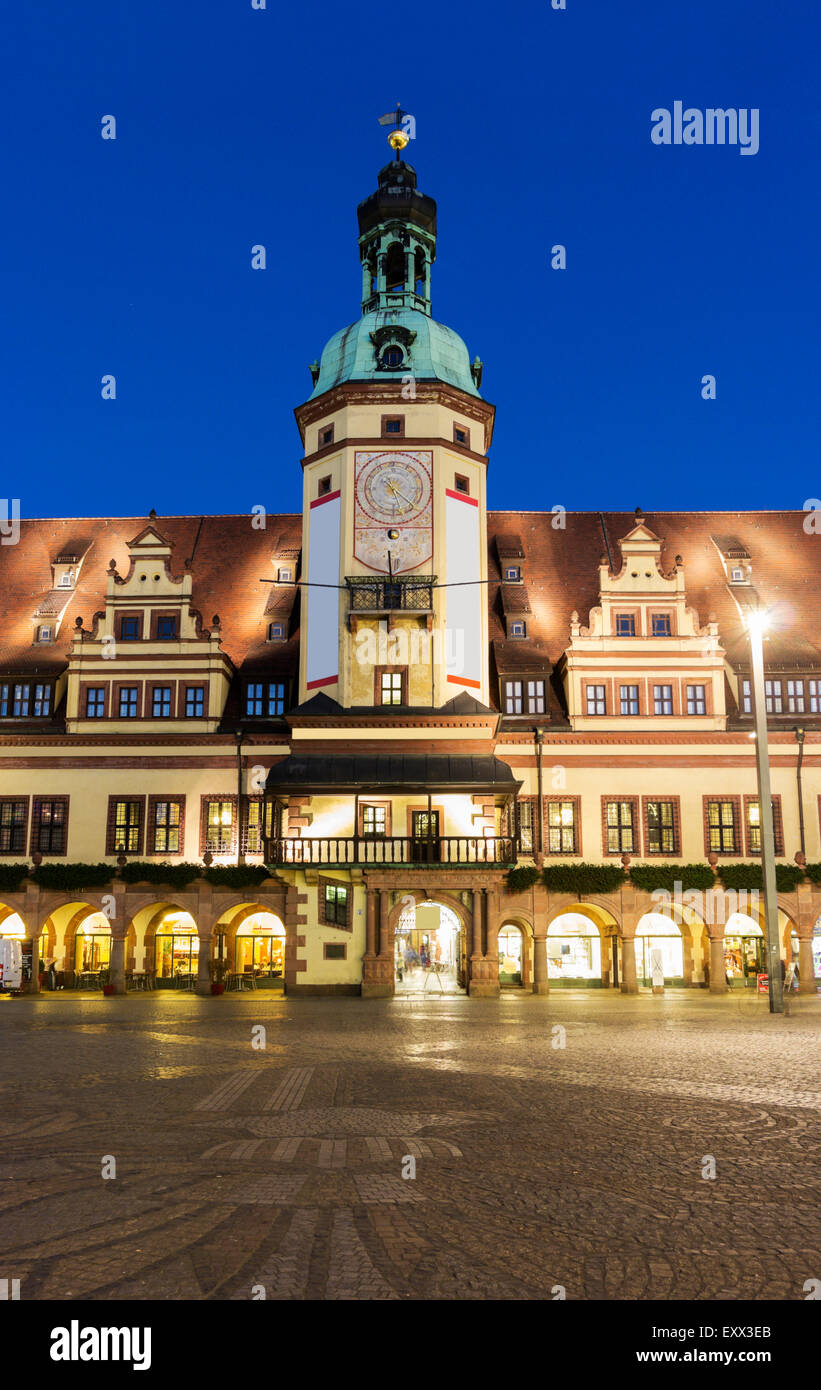 Town hall at night Stock Photo - Alamy