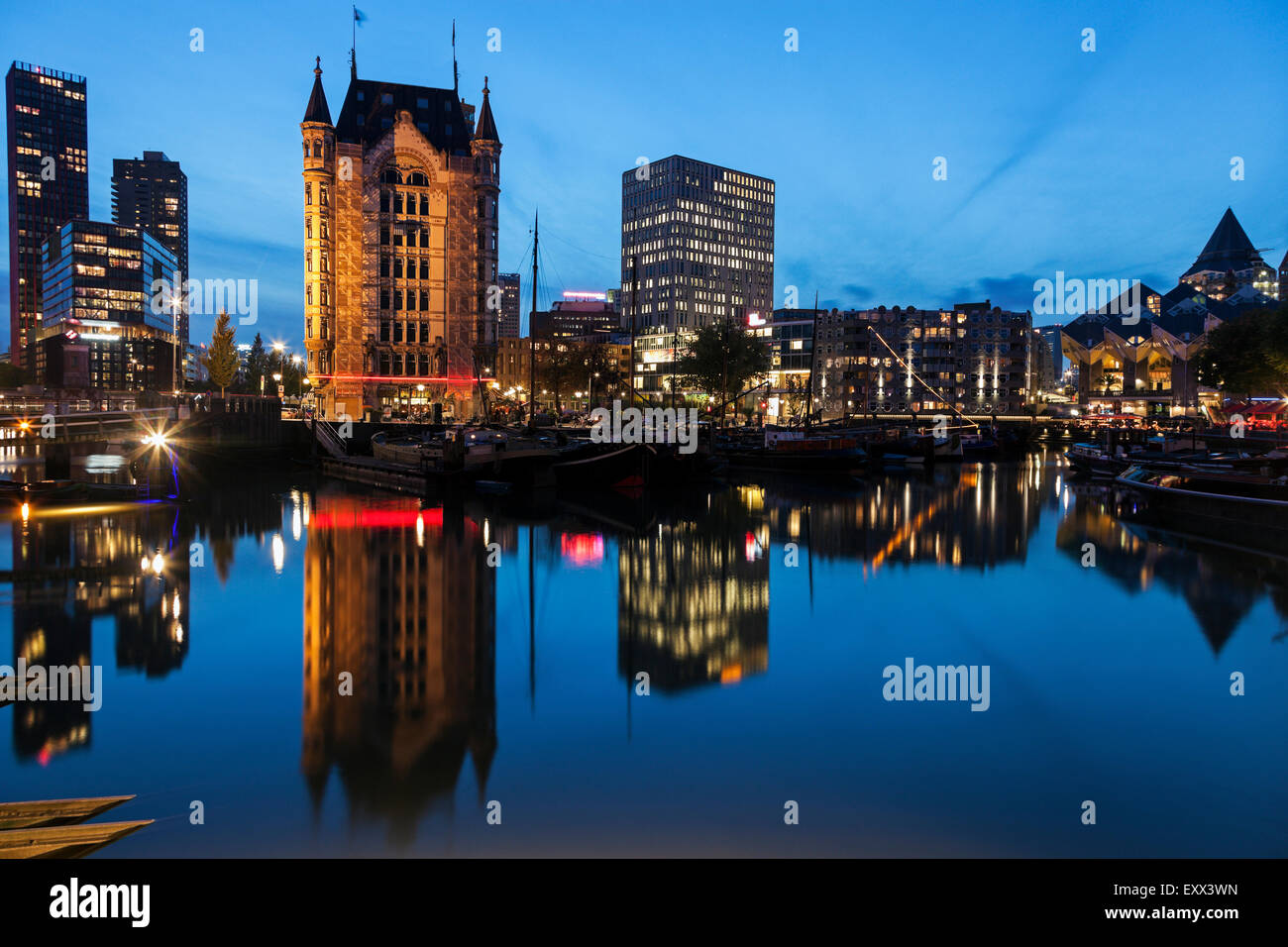 Downtown town town town town dawn buildings in the city hi-res stock ...