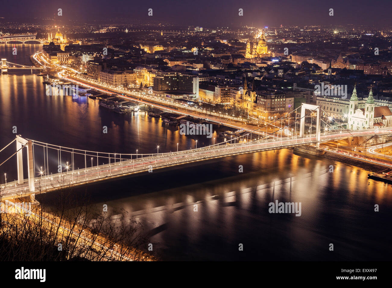 Danube bridges elisabeth bridge hi-res stock photography and images - Alamy