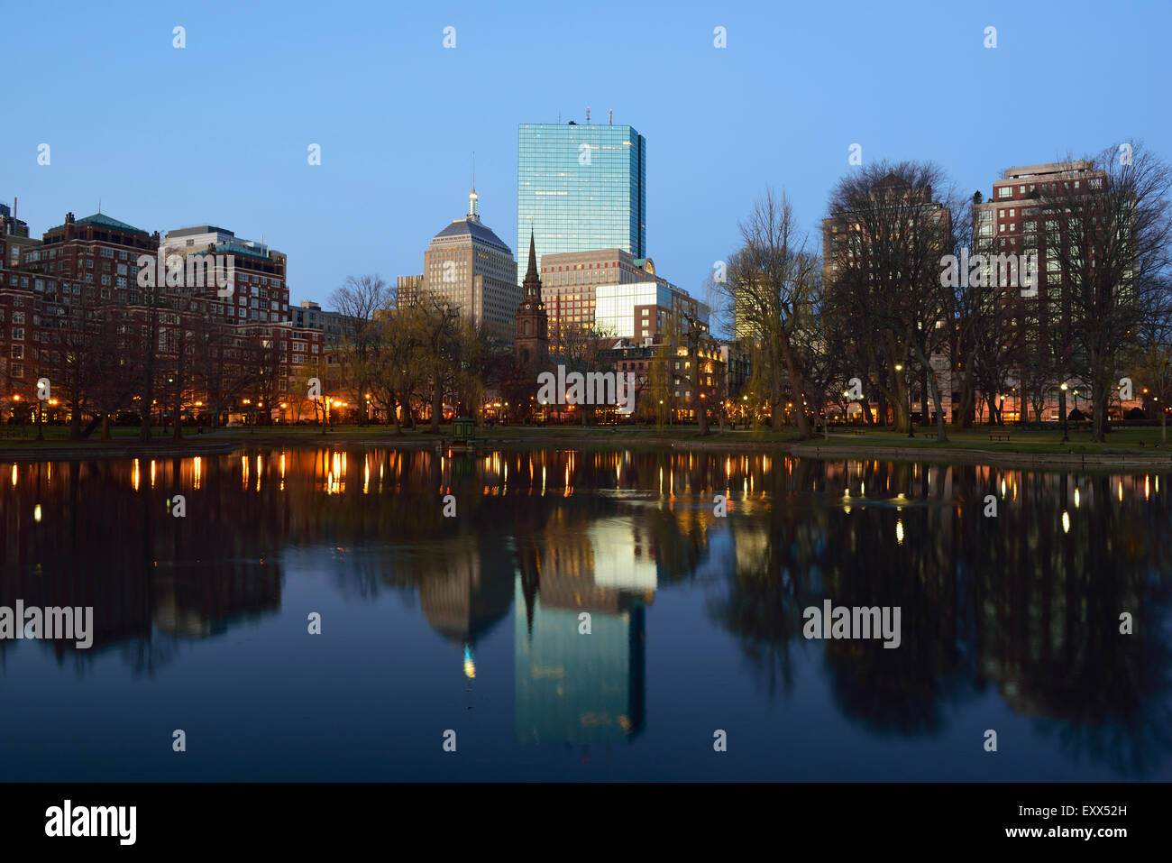 Copley Square at sunset Stock Photo - Alamy
