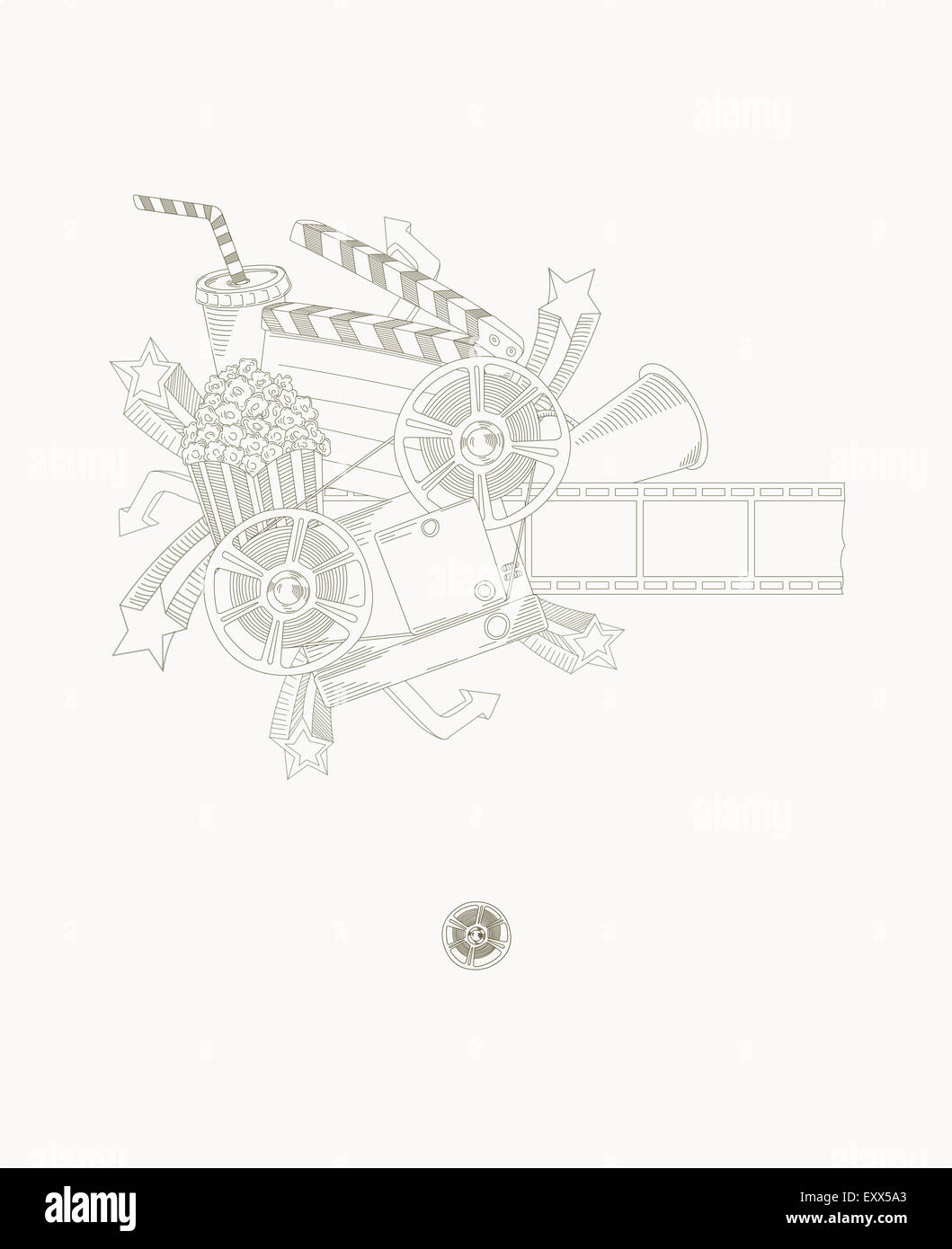 Cinema drawing hi-res stock photography and images - Alamy