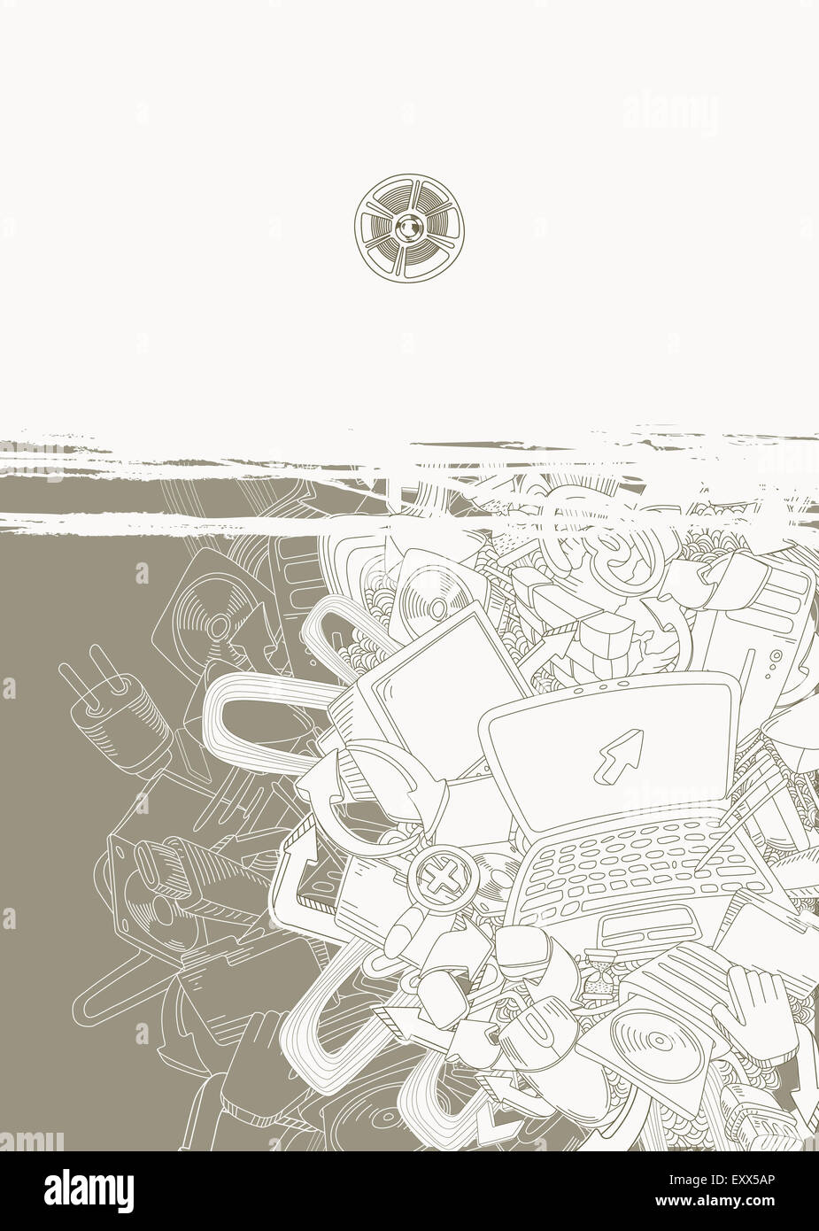 Cd line drawing hi-res stock photography and images - Alamy