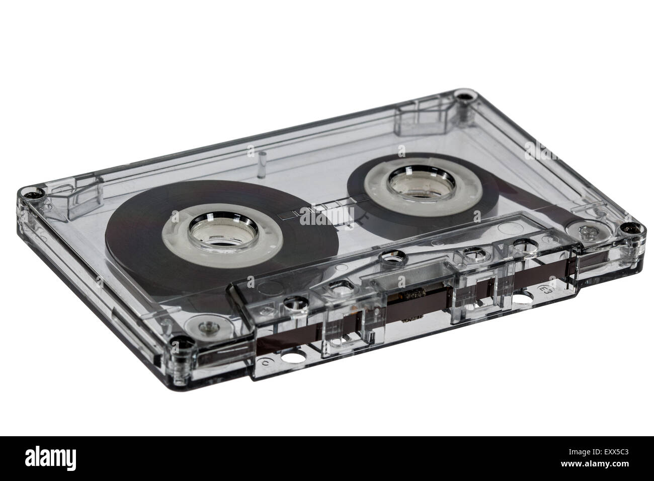 Сlose up of vintage audio cassette, isolated on white background Stock ...