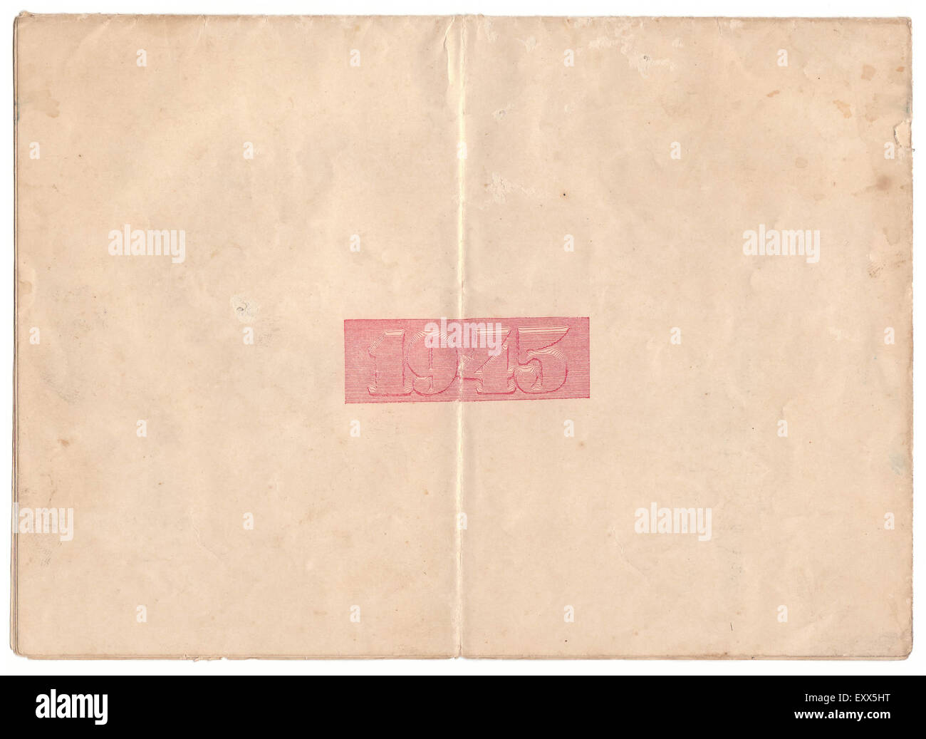 1945 Old paper Stock Photo - Alamy
