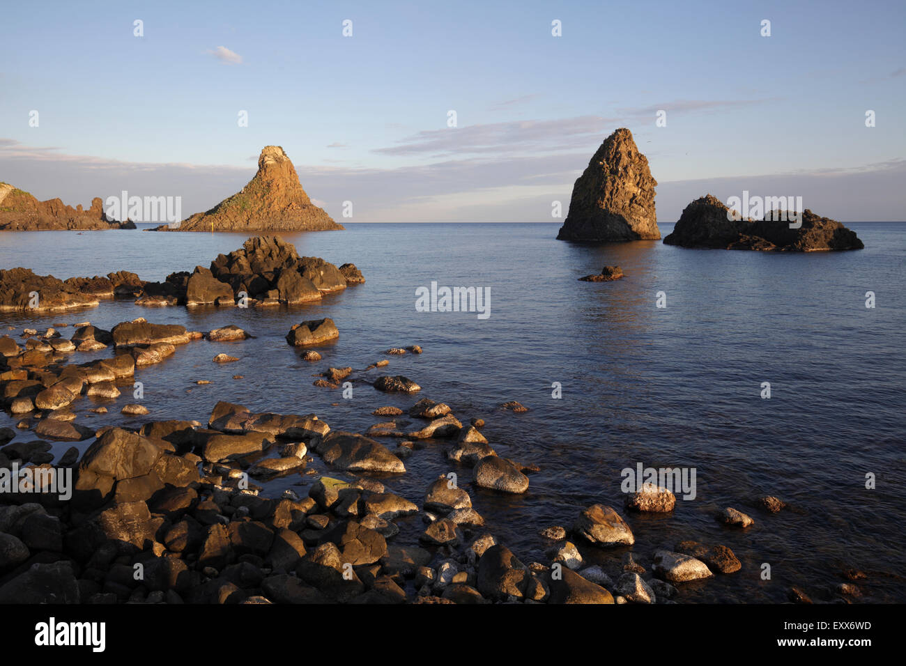 Cyclops stacks in Aci Trezza, Sicily, Italy Stock Photo - Alamy