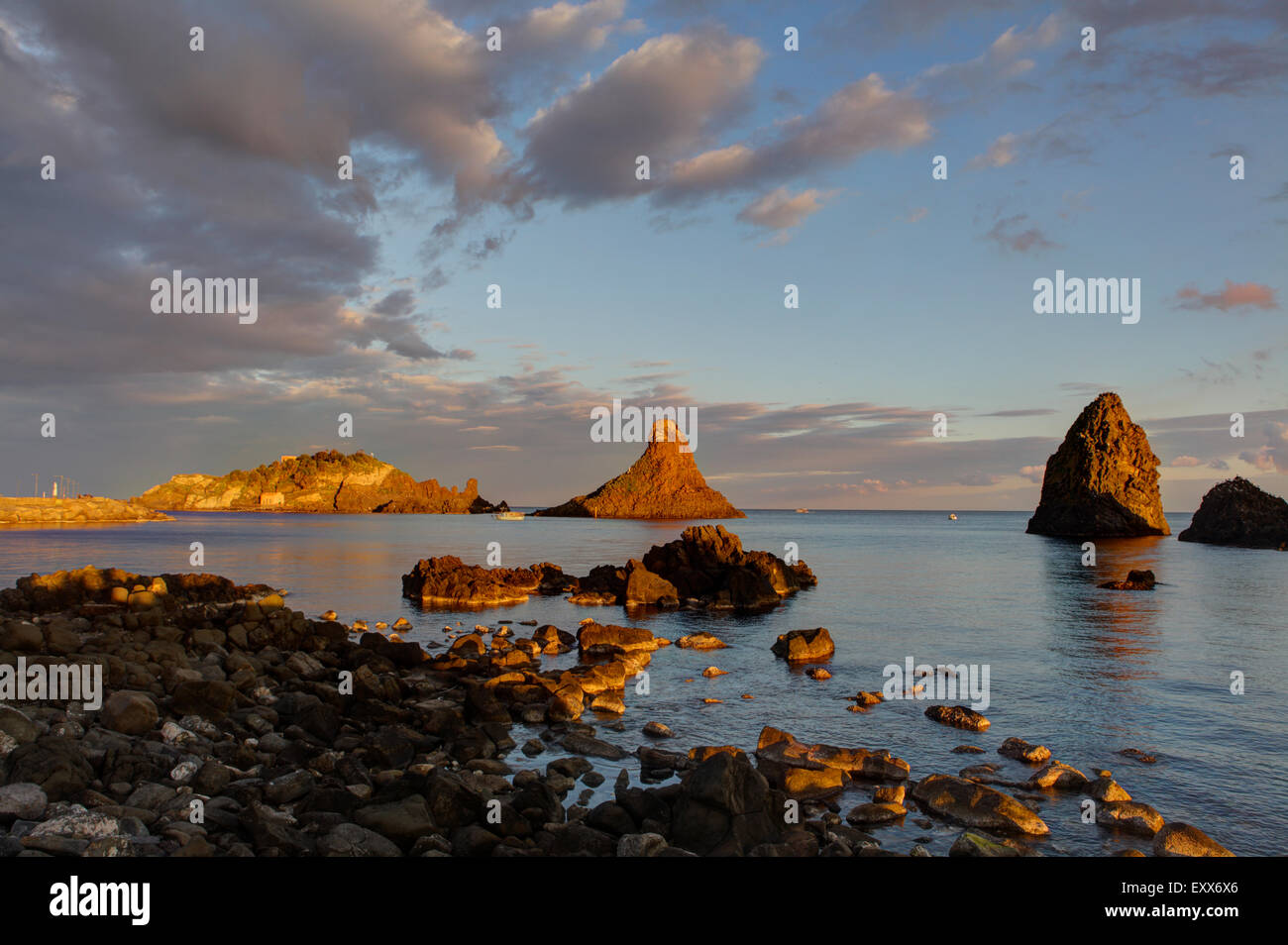 Cyclops stacks in Aci Trezza, Sicily, Italy Stock Photo - Alamy