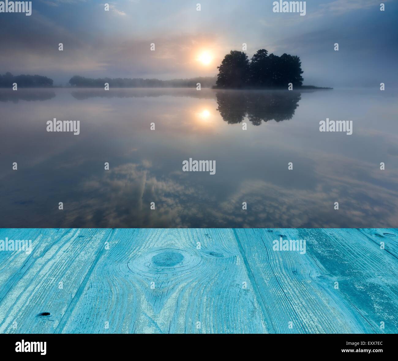 Wooden planks floor sunset color hi-res stock photography and images ...
