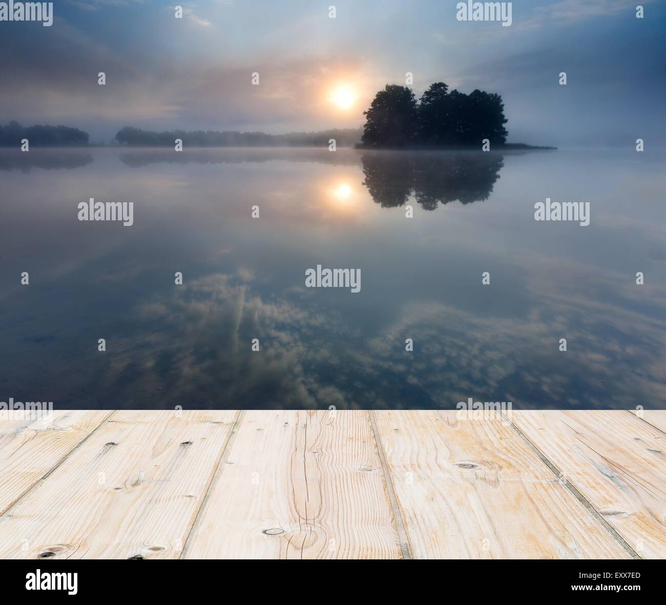 Wooden planks floor sunset color hi-res stock photography and images ...
