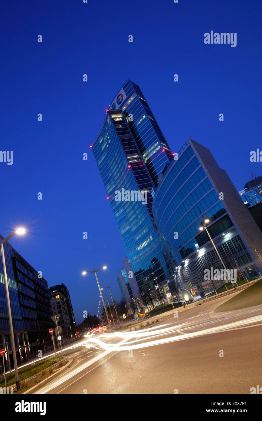 The modern architecture of Lombardy Building in Milan, Italy Stock ...