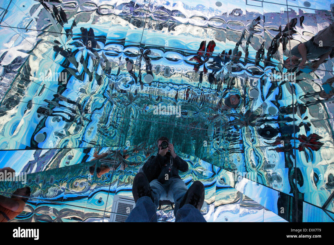 Mirror effects at Italian Pavilion at Milan Expo 2015, Milan, Italy ...