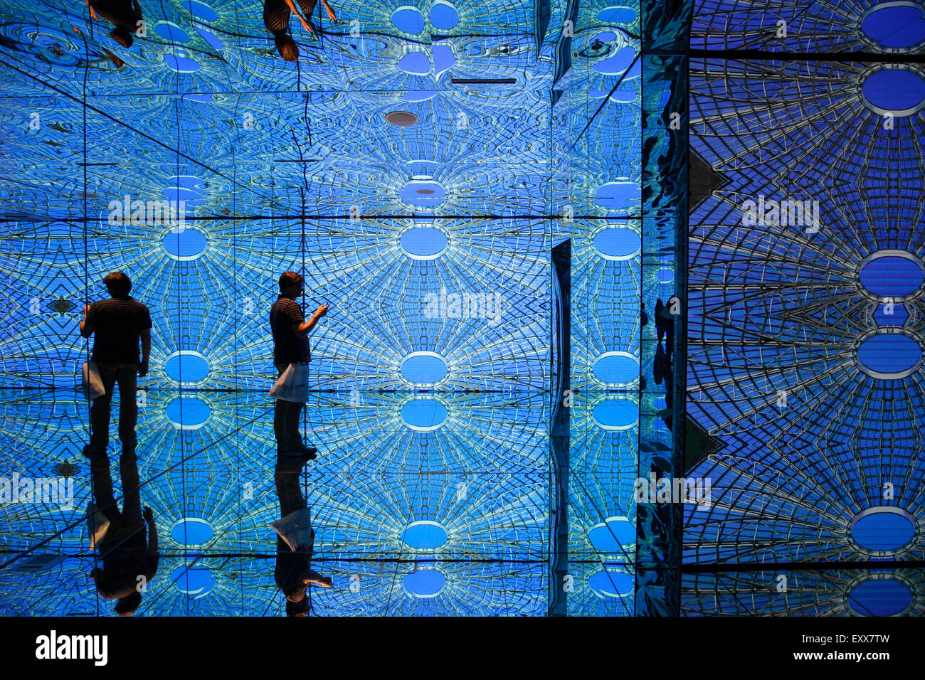 Mirror effects at Italian Pavilion at Milan Expo 2015, Milan, Italy ...