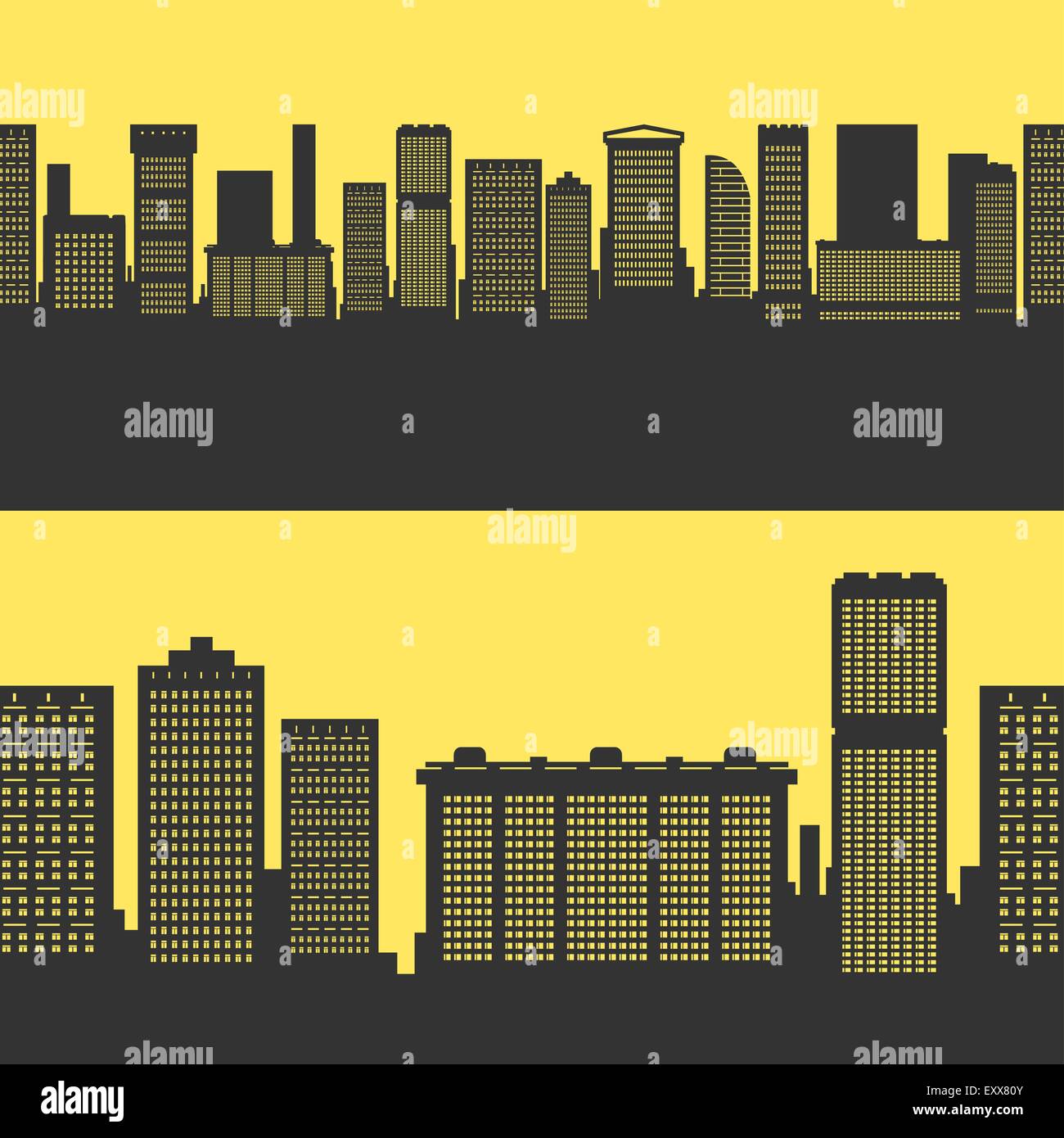 Vector Background City Buildings Stock Vector Image & Art - Alamy