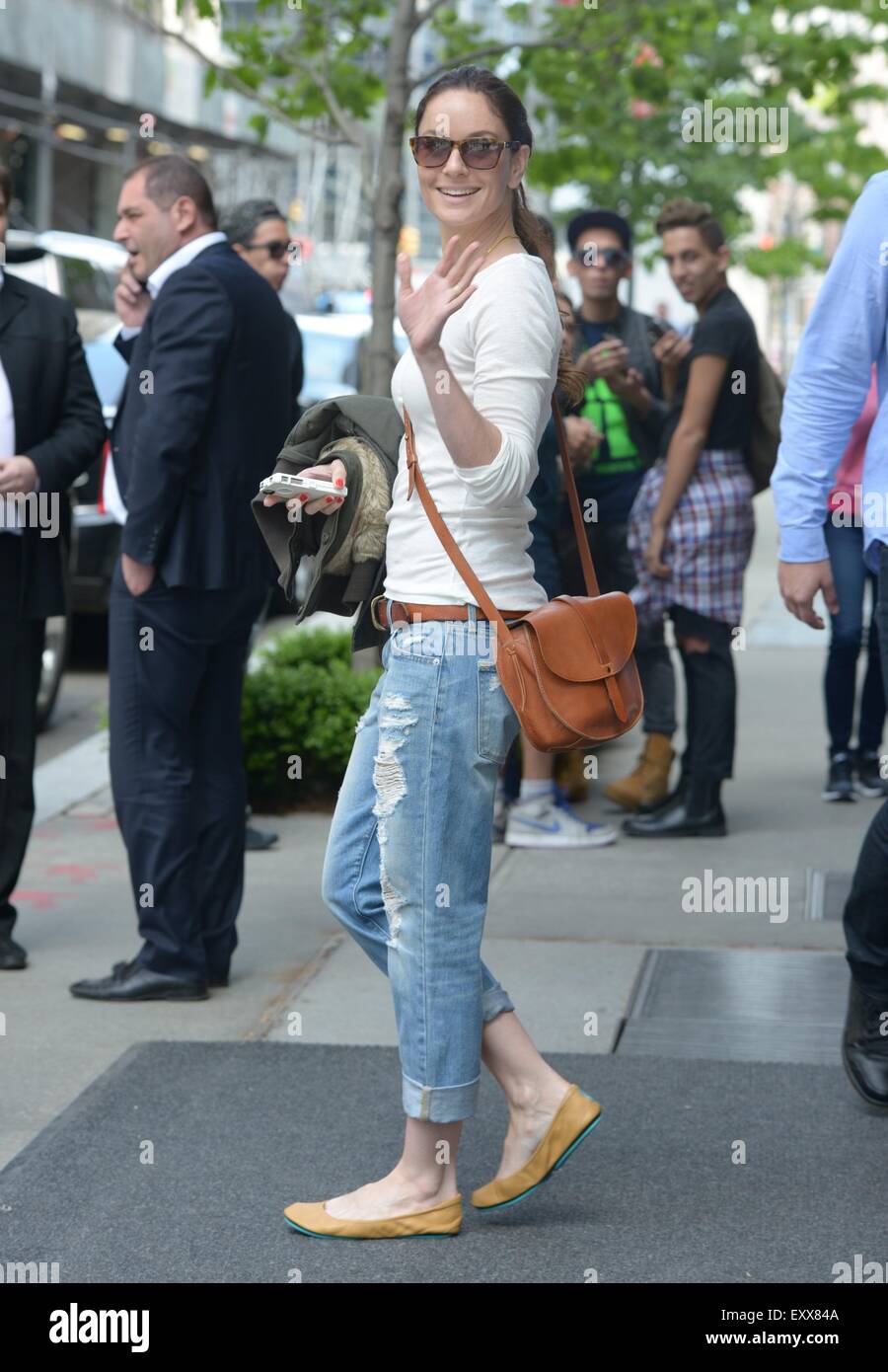 Celebrities out and about in Manhattan Featuring: Sarah Wayne Callies ...