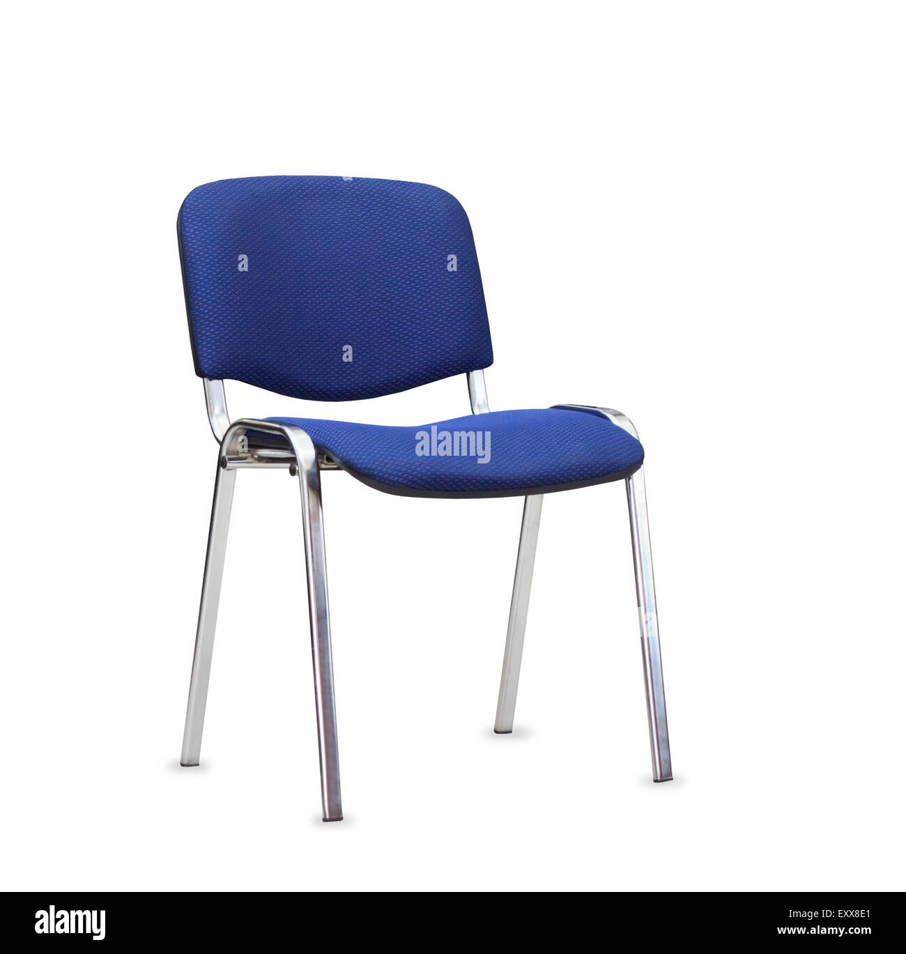The blue office chair. Isolated Stock Photo - Alamy