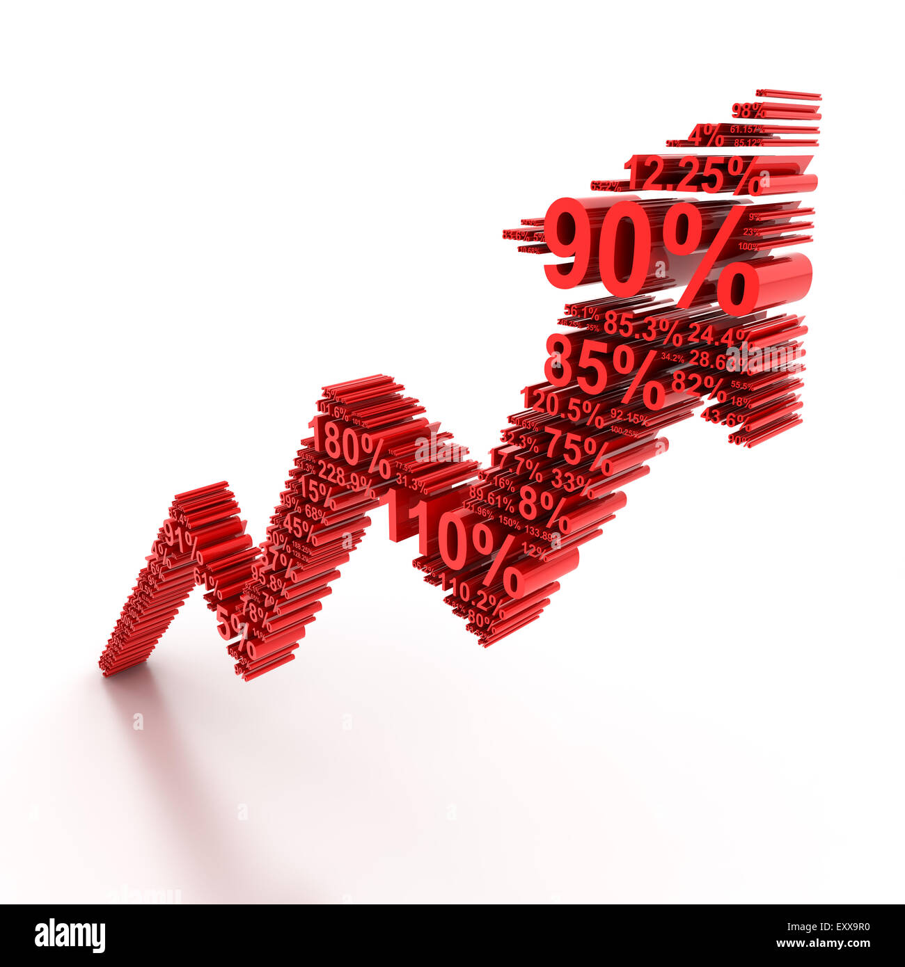 Stock market chart rising arrow hi-res stock photography and images - Alamy