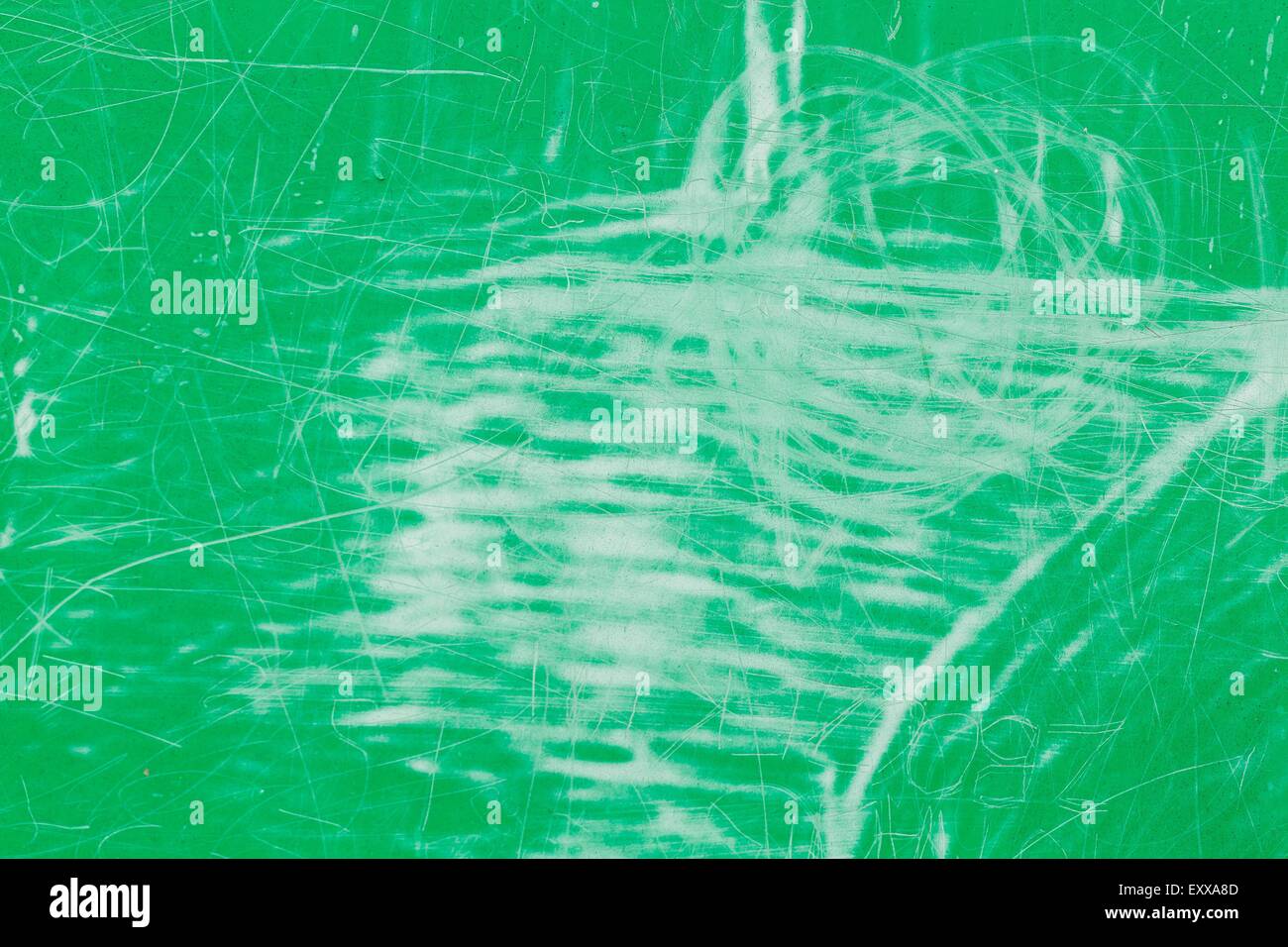 Grungy old scratched green color texture useful as background Stock ...
