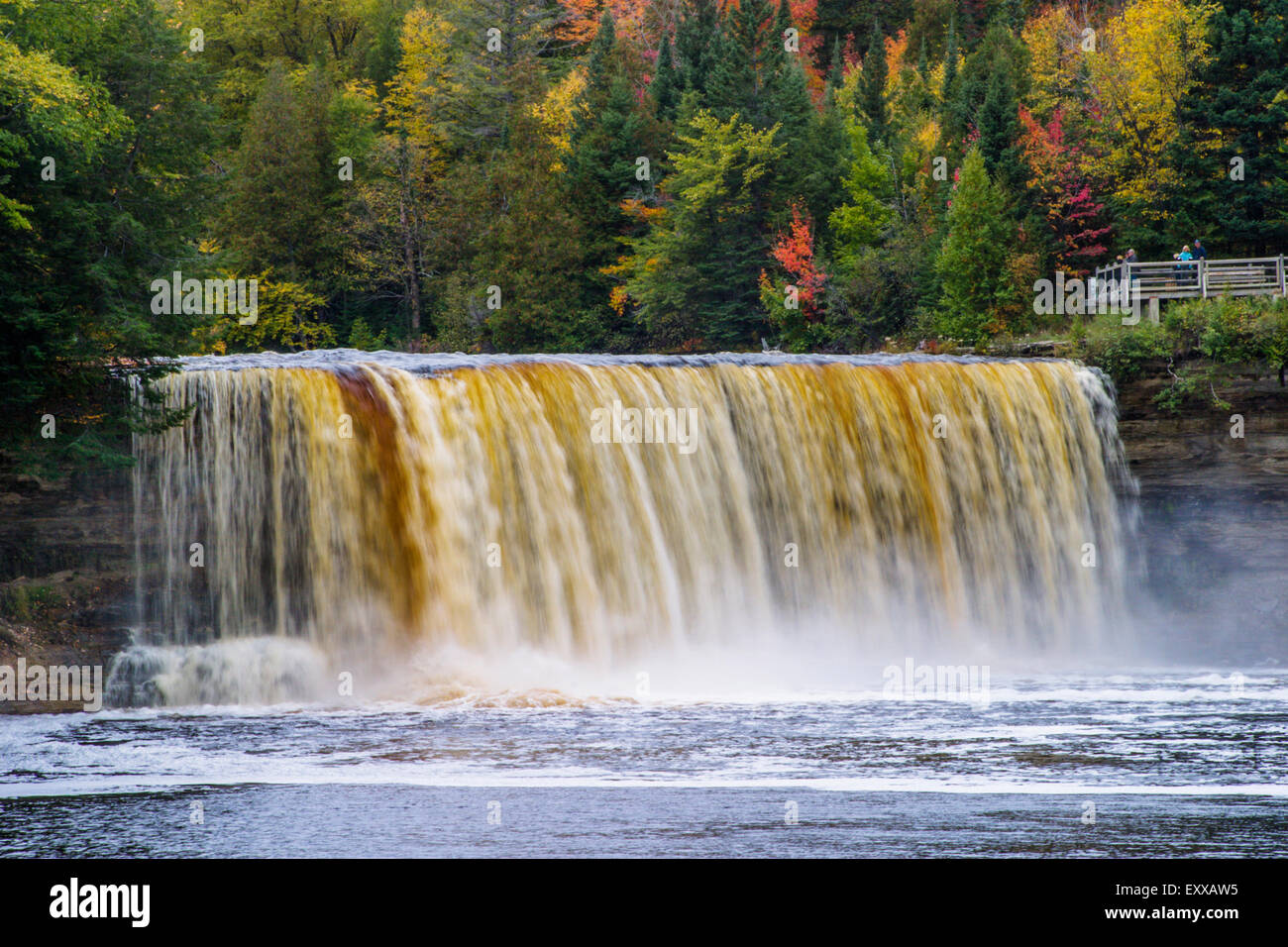 Amber colored waterfall hi-res stock photography and images - Alamy