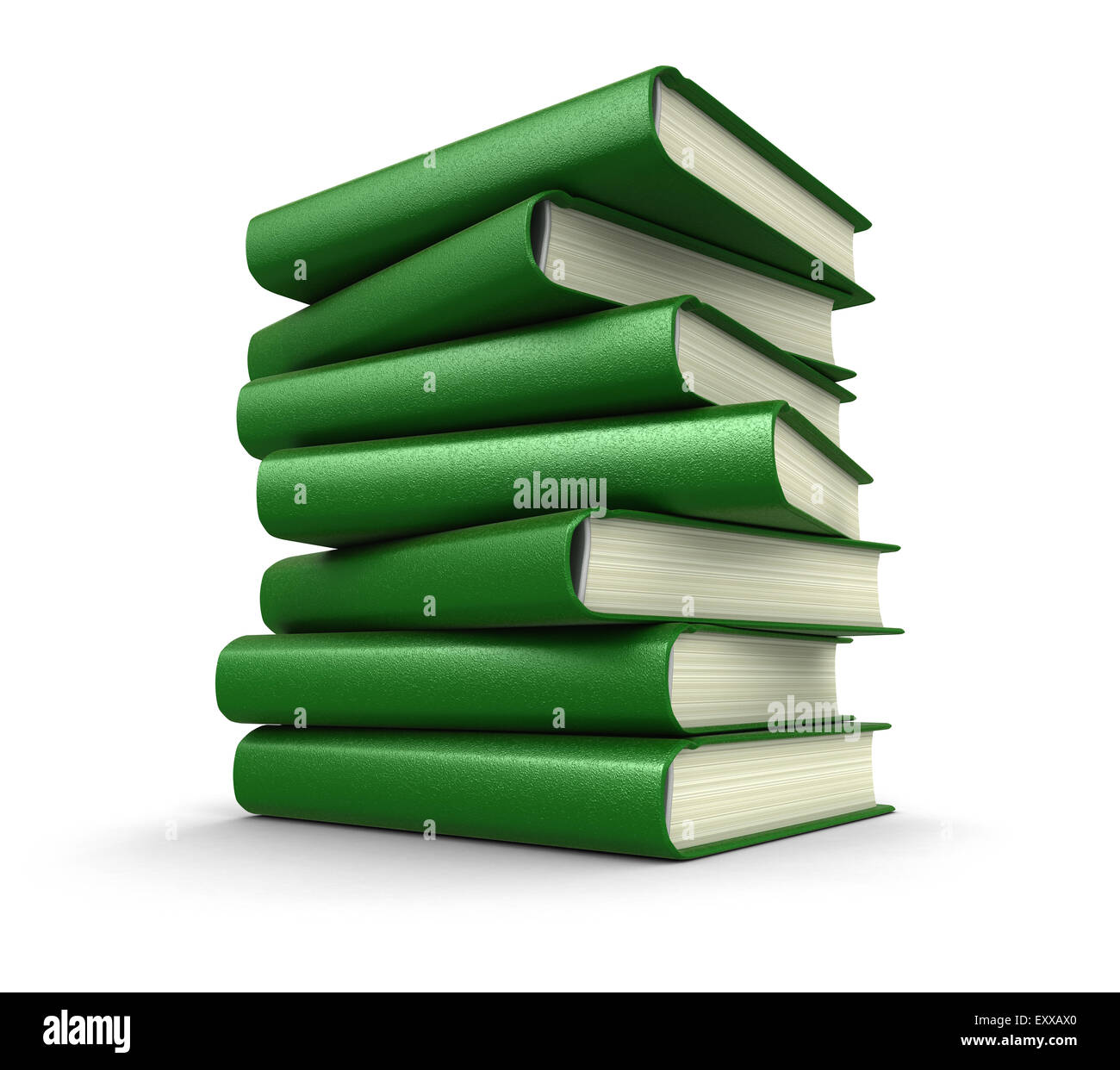 Stack of textbooks (clipping path included Stock Photo - Alamy
