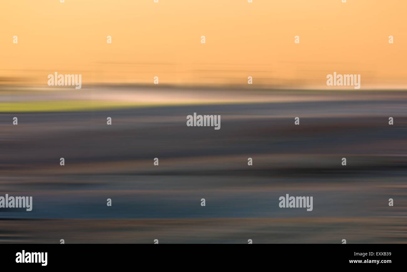 Blurry and defocused landscape useful as background. Nature scene with ...