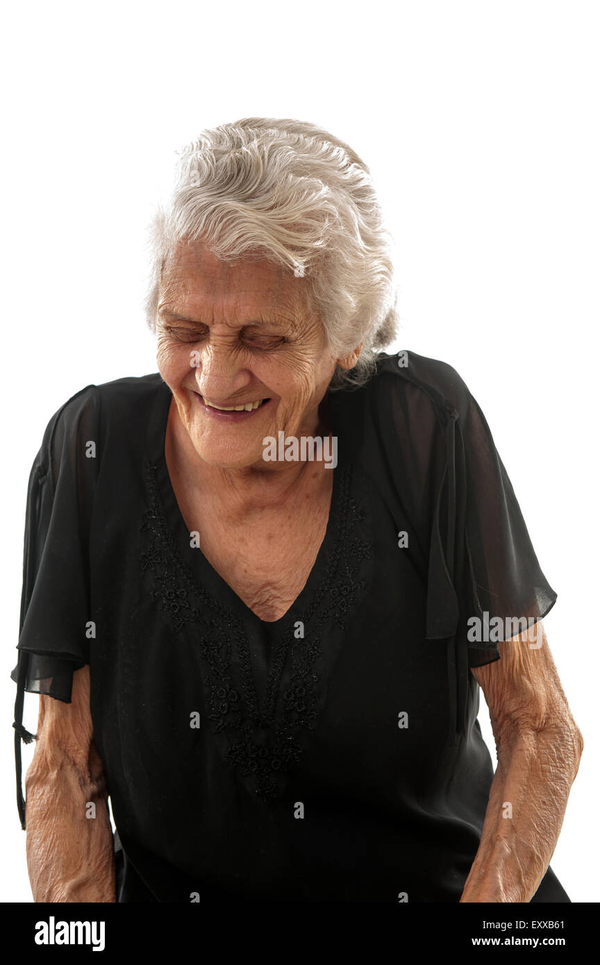 Very happy Senior smilling Stock Photo - Alamy