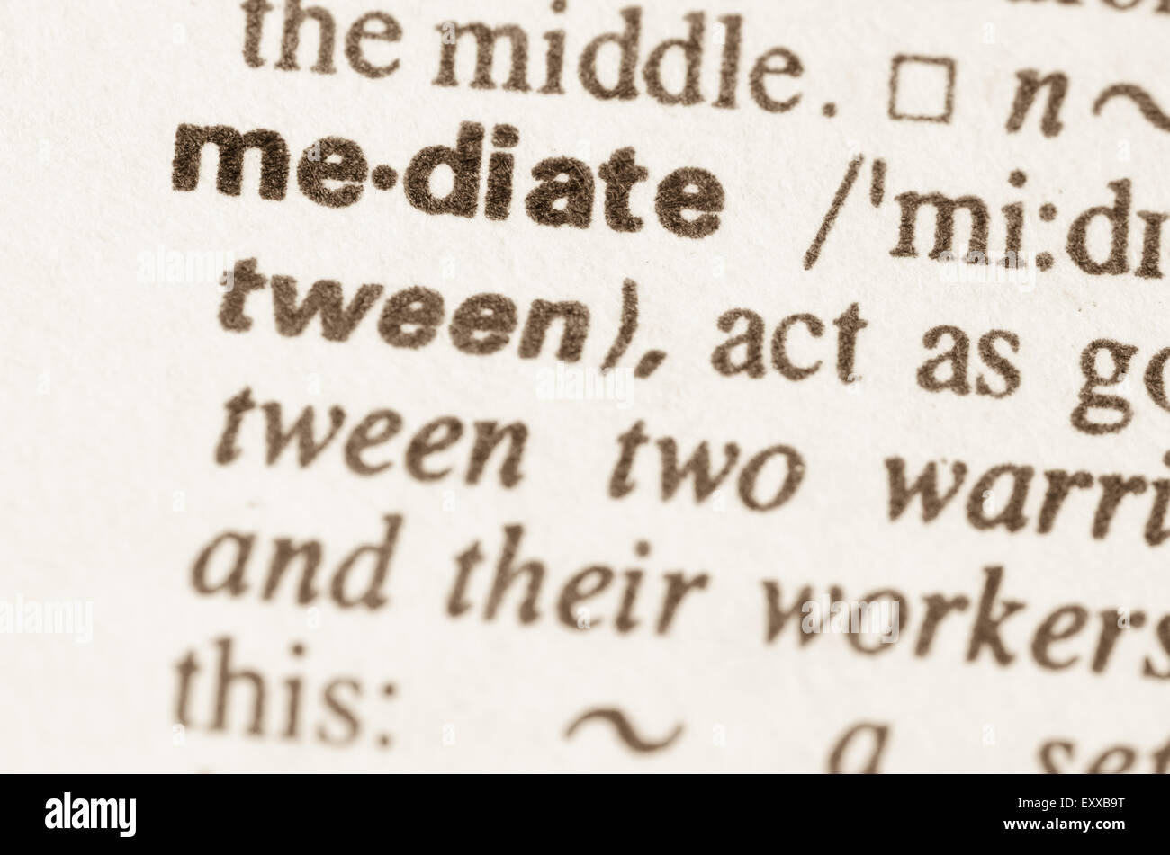 Mediate hi-res stock photography and images - Alamy