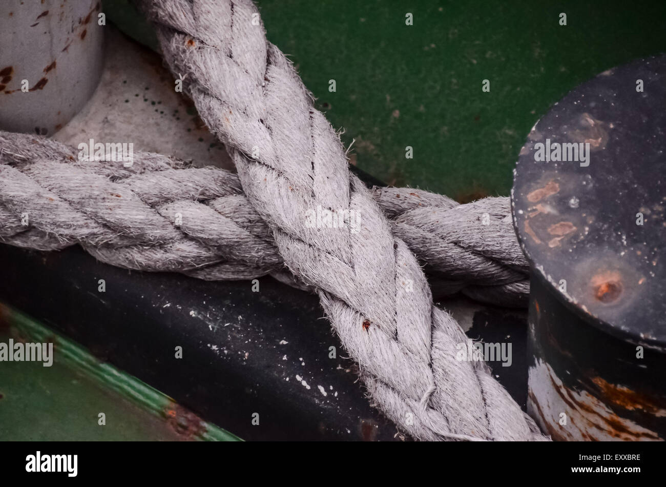 Old Vintage Naval Rope Stock Photo - Alamy