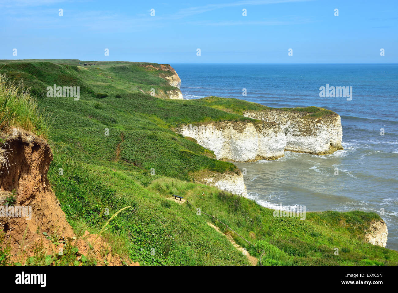 Flamborough Head's Chalk Cliffs Stock Photo - Alamy