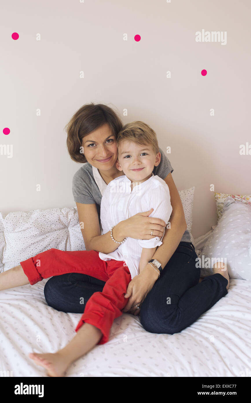 Mother and son, portrait Stock Photo - Alamy