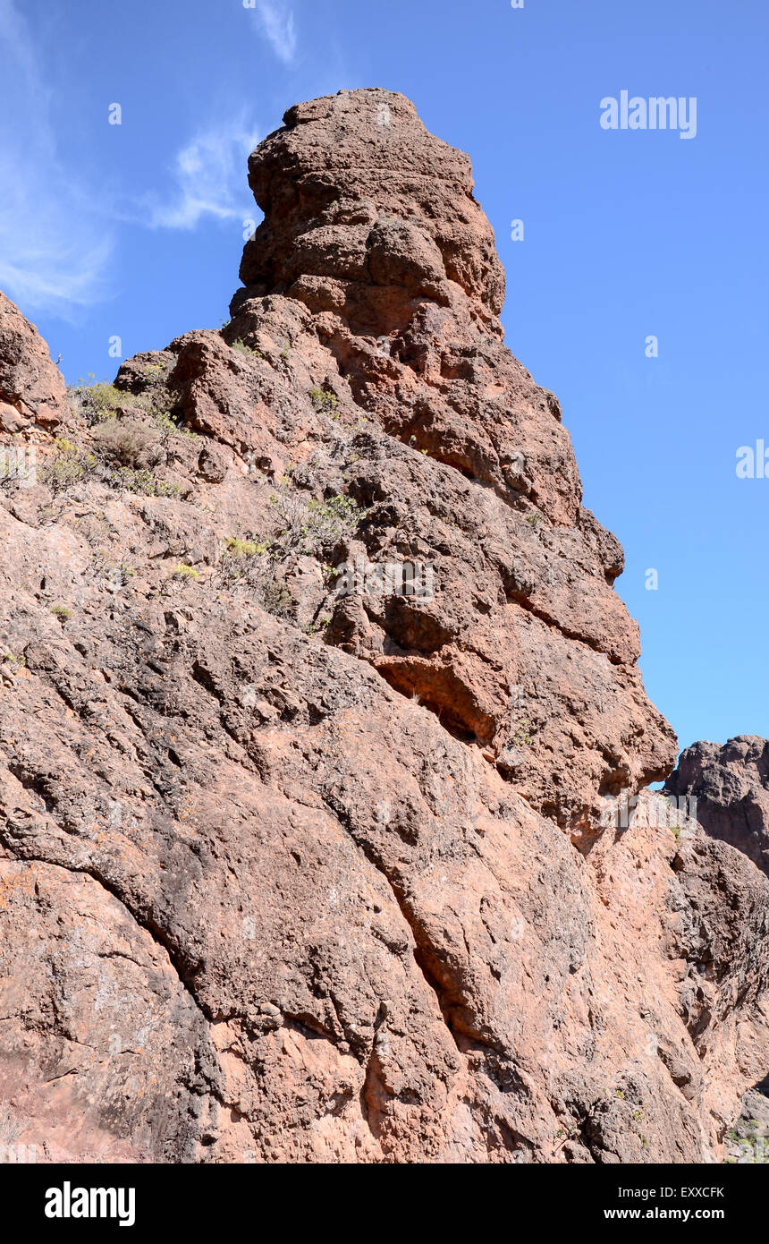 Volcanic Rock Basaltic Formation in Gran Canaria Stock Photo - Alamy