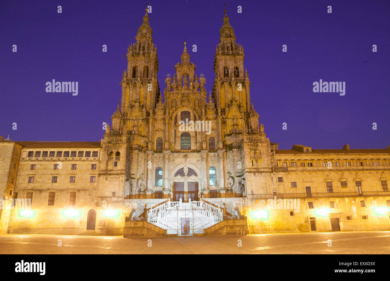 the cathedral church of Santiago de Compostela Stock Photo - Alamy